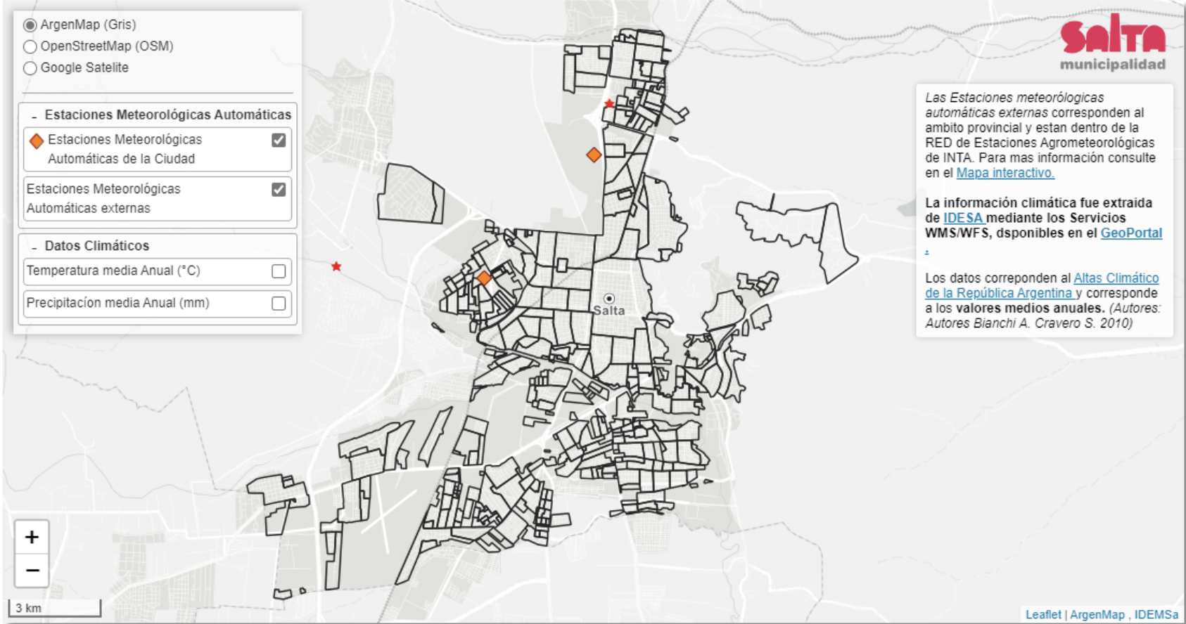 Mapas Cambio Climático – Municipalidad de Salta