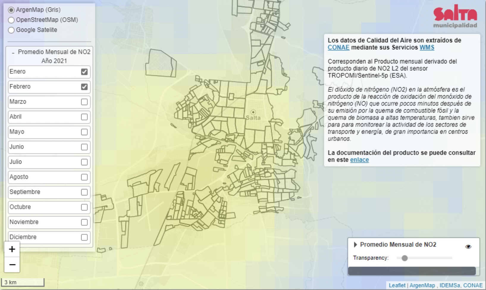 Mapas Cambio Climático – Municipalidad de Salta